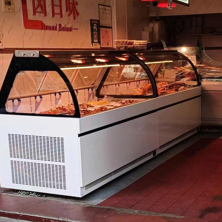 Butchery Fridge Single-Temperature Supermarket Counter Showcase Cooler ...