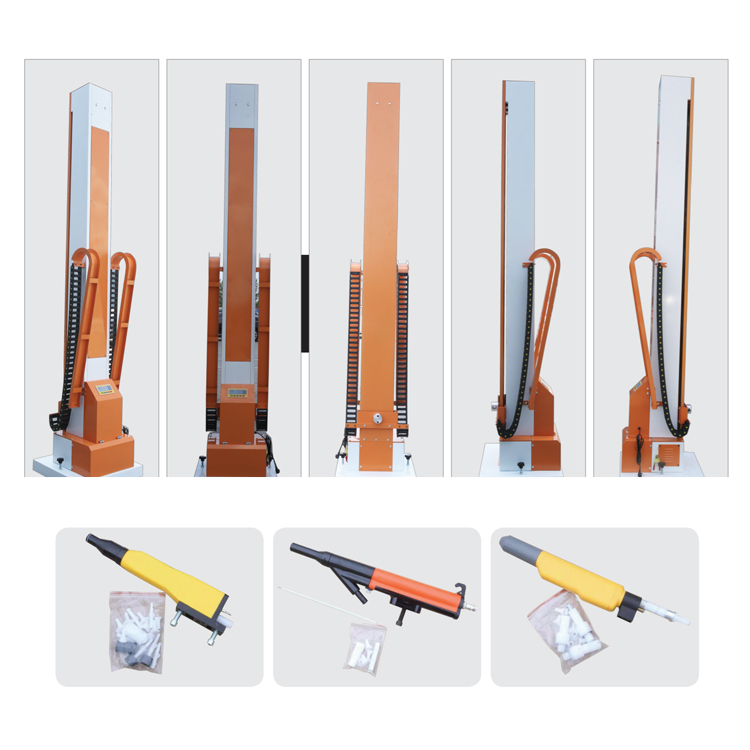 Automatic spraying reciprocating machine