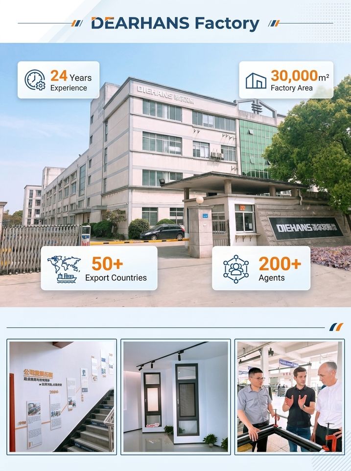 Energy Saving Thermal Break Aluminum Casement Window Low-E Double ...