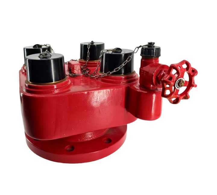 4-Inch Brass BS3360 Flange Water Collector 4-Way Breeching Inlet ...