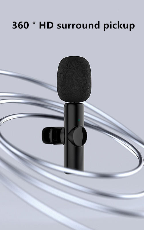 2022 One Drag Two Small Microphone Lapel Clip Lapel Microphone Wireless ...