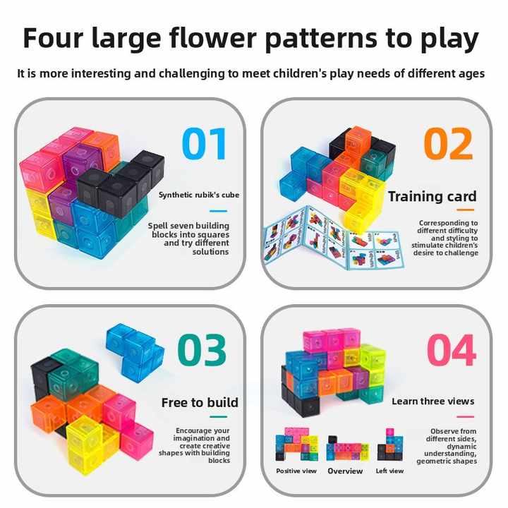 Luban Magnetic Third-Level Soma Cube Geometric Building Block Inspired ...