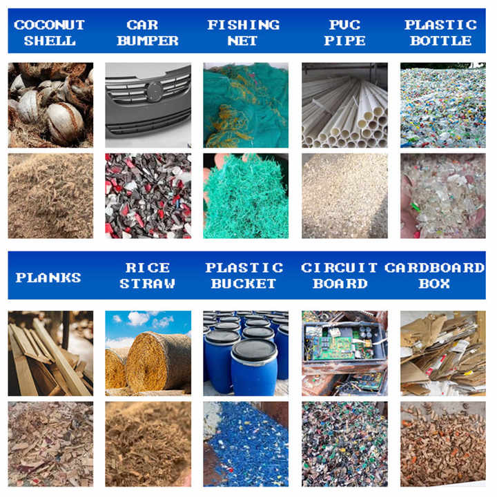 PE PP PVC PET Waste Plastic Recycling Single-shaft Trituradora De ...