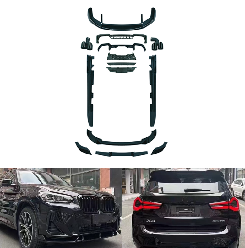 MP Body Kit Warrior Kit for BMW X3 G01 G08 MP 2022+ LCI Front Lip ...