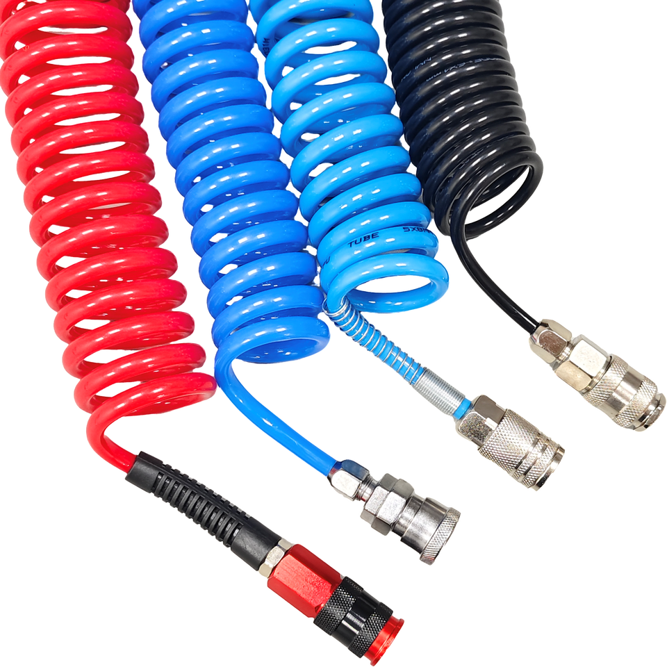 PU Coiled Air Hose Spring Pneumatic Airline for Industrial Tools ...