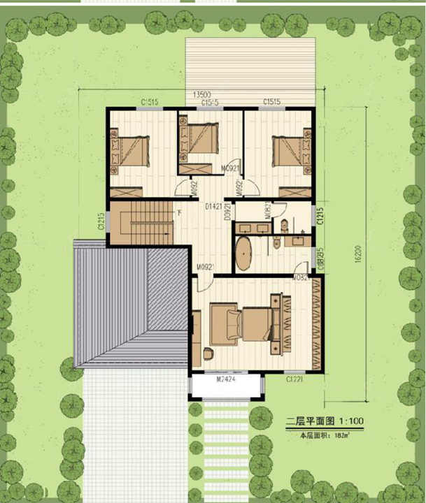 Luxury Turnkey Solution - Two Story Prefab Concrete House