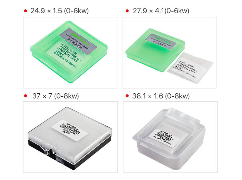 Raytools Original Protective Lens D27.9×T4.1mm (4KW) For Raytools ...