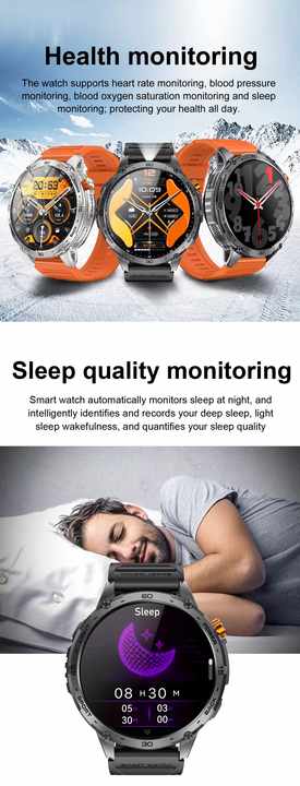 K69 2025 Sport Smart Watch Men 1.75" AMOLDE Screen Fitness Track BT ...