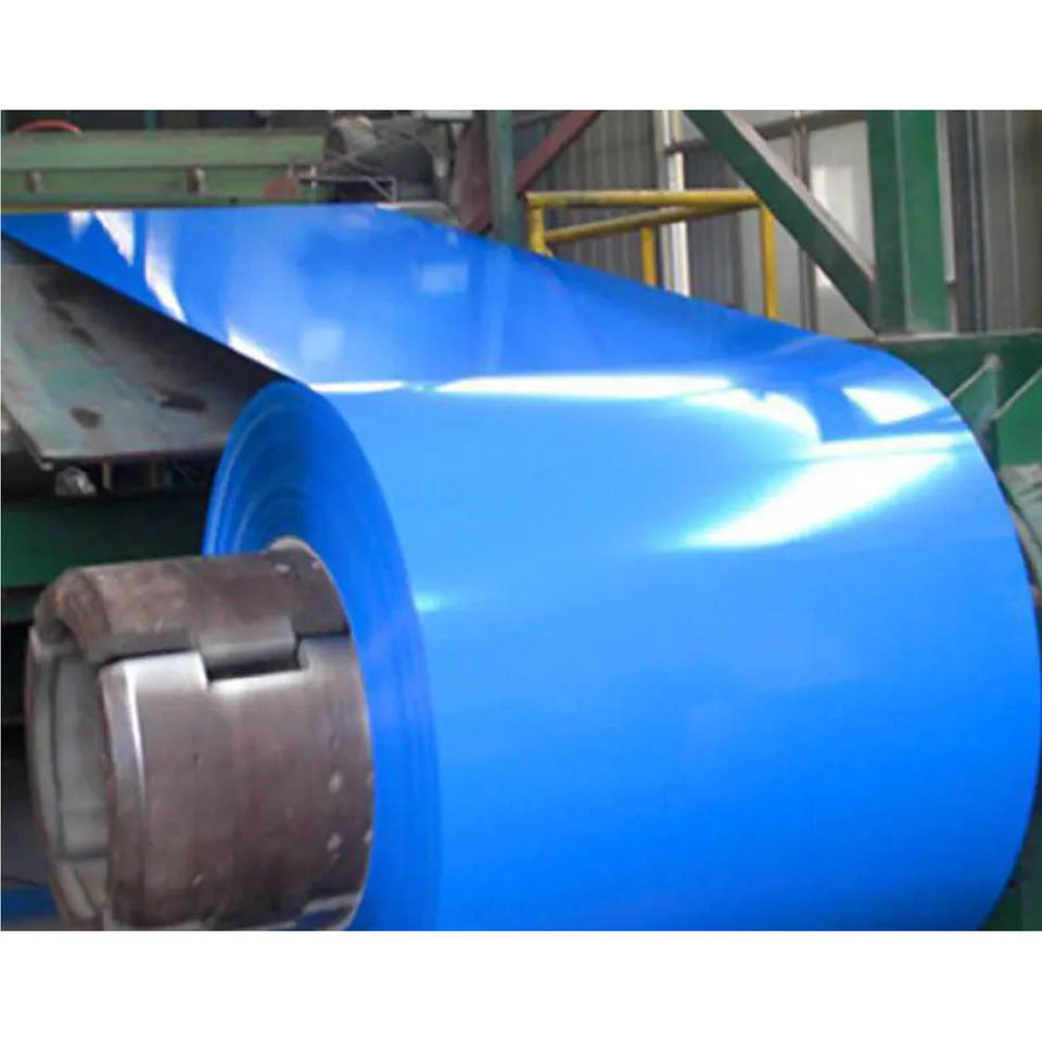 PVDF PE Prepainted Zinc Corrugated Steel Roofing Sheet Color Coated ...