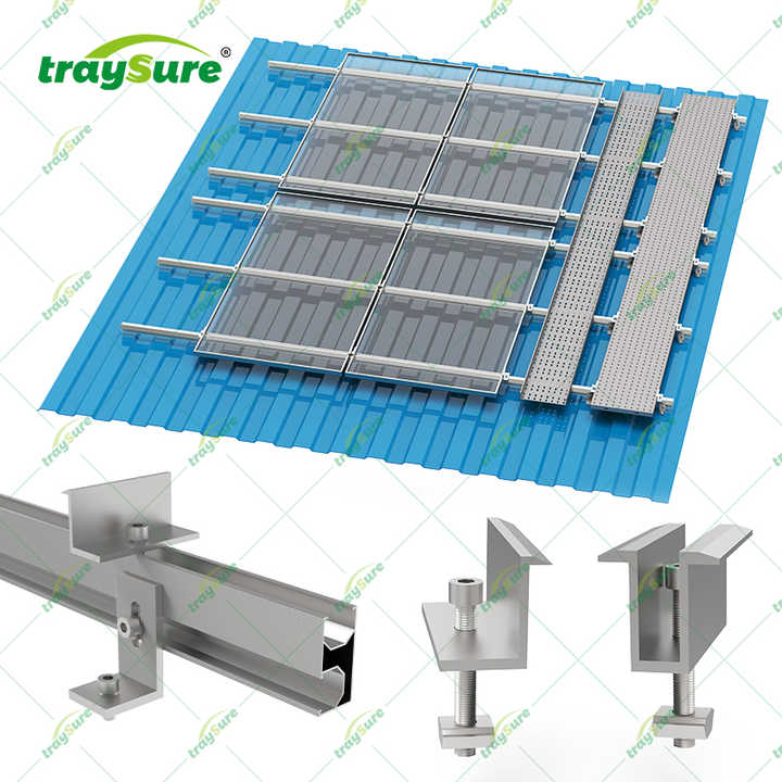 TRAYSURE Rooftop Solar Mounting System Perforated Cable Tray Customized ...