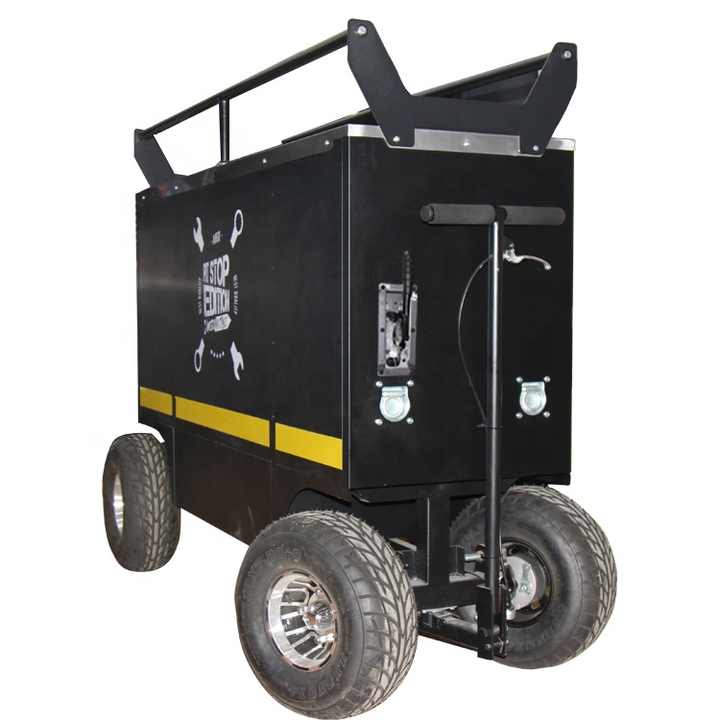 Heavy Duty Metal Pit Cart Toolbox - Rolling Trolley for Garage ...