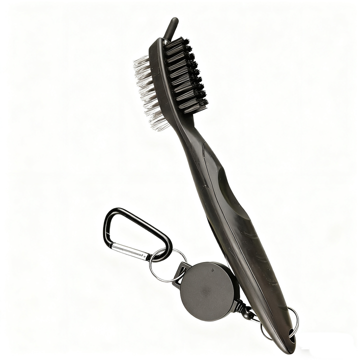 Custom Logo Dual Sided Golf Club Cleaner Brush with Retractable Cord ...