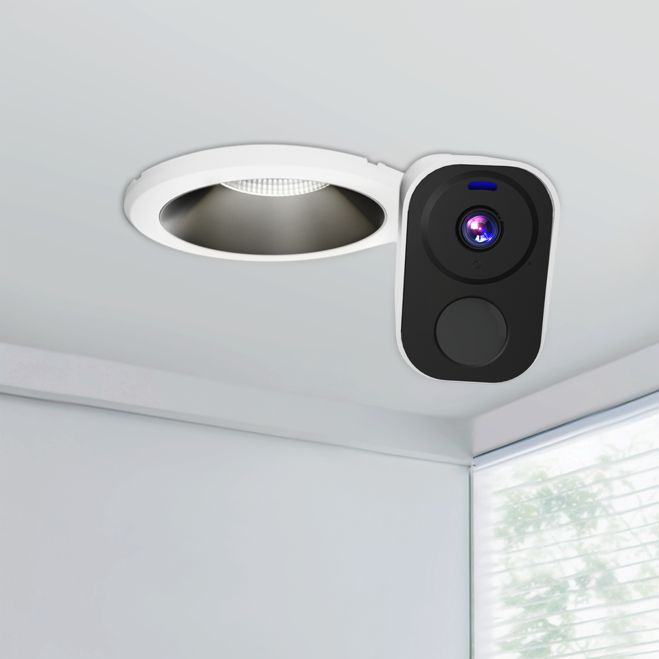 YIMMET Powered Fixture Diamond Downlight-Mounted Camera 2MP IP66 HD ...