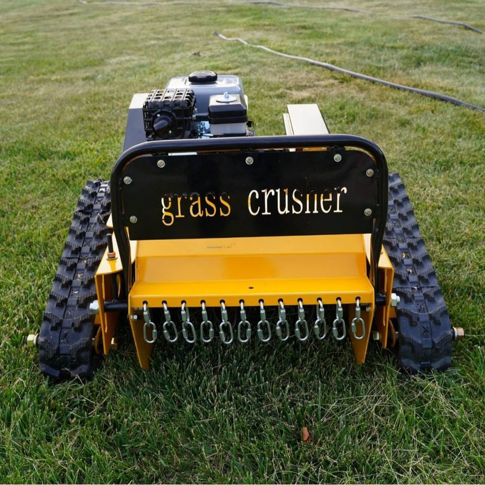 Smart Remote Control ZMS-520 Lawn Mower 225cc Engine 20-200mm Cutting ...