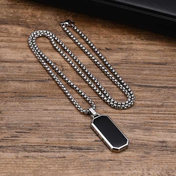 Stainless Steel Geometry Pendant - Customizable Jewelry