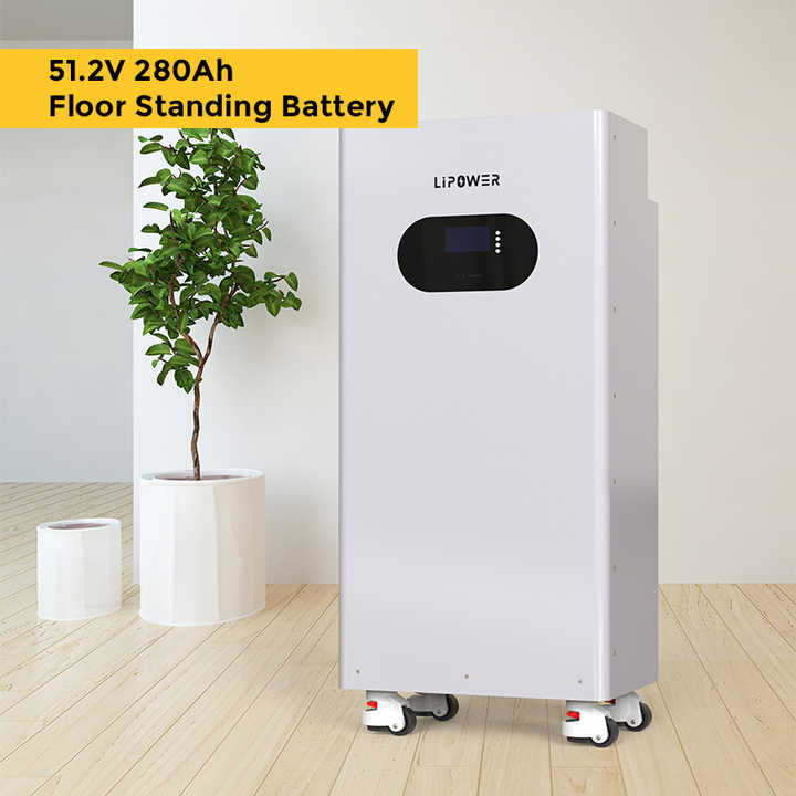 Lipower 6000 Cycles 15Kwh 48V 51.2V 280Ah Solar Power AKKU Home Energy Storage Floor Standing ...