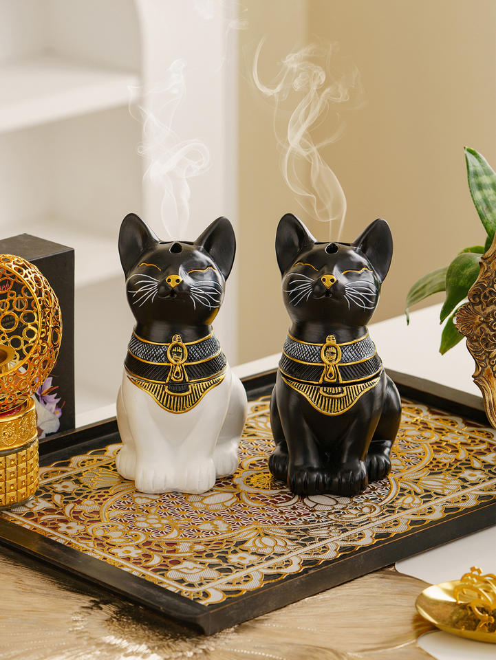 Egyptian Cat Design Resin Aromatherapy Aroma Diffuser Middle Eastern ...