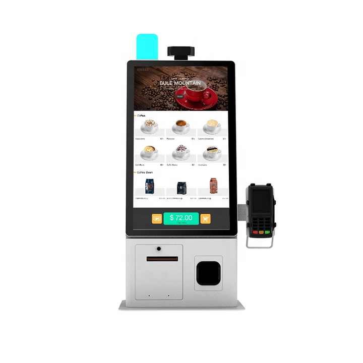 All-In-One Desktop Kiosk POS Machine 24-Inch Touch Food Payment Self ...