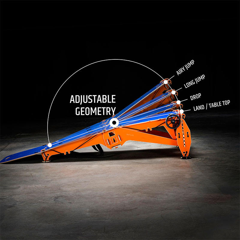4 Jump Ramp Portable Mountain Bike & BMX Ramp - Durable & Foldable