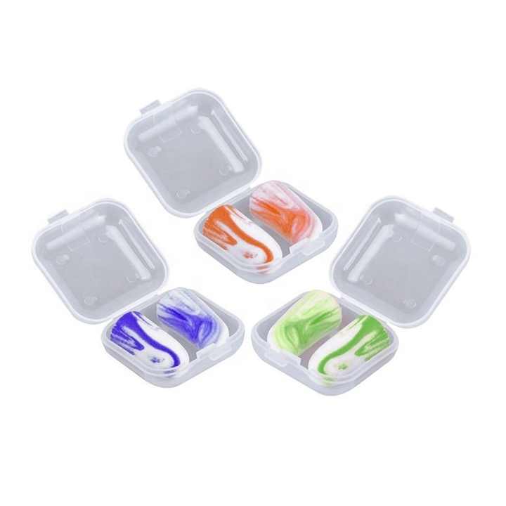Hearing Safety protection Noise Cancelling Bicolor Sponge Foam Earplugs ...