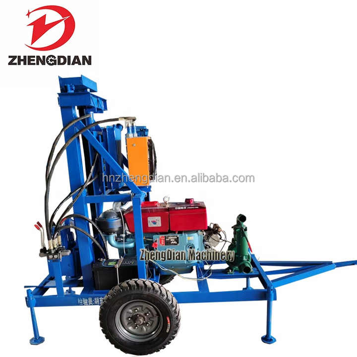 Wheel Type Tractable Hydraulic Water Well Drill Machine /Complete Set ...