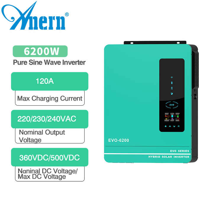 Anern 4.2kw 5kw 6.2kw Hybride Solar Inverter for Home| Alibaba.com