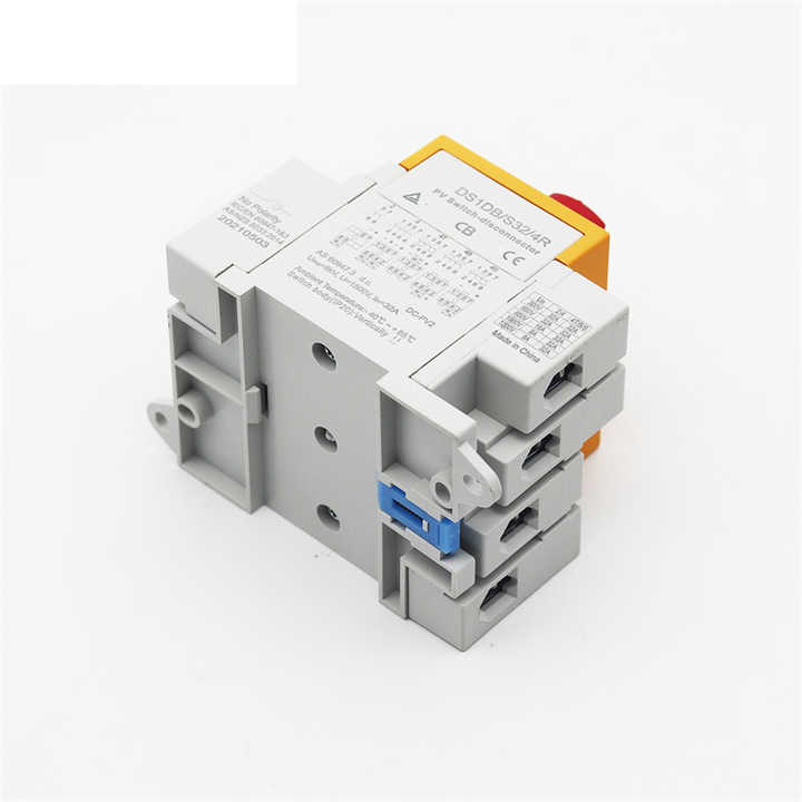 3 Phase 4P Hole Mounting 32a DC Isolator Switches 1000v With TUV SAA ...
