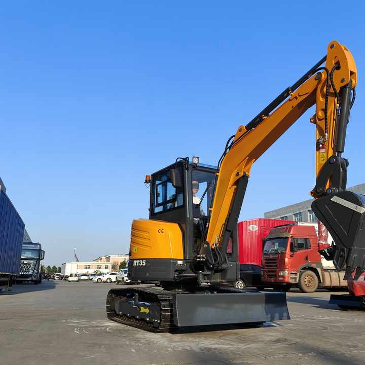 HT35 0.12m³ Mini Excavator 3.5ton Capacity CE EPA Certified in Stock ...
