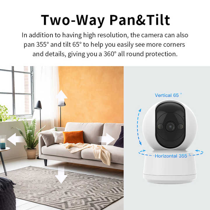 Wifi Camera 1080p Indoor Cctv HD Ip Camera Wireless Network Cameras for ...