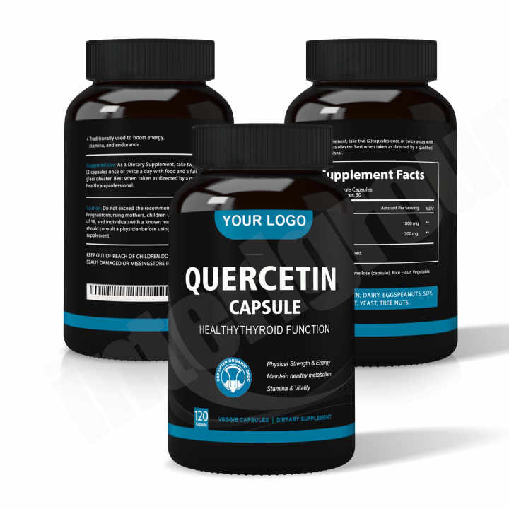 Quercetin Capsules - Natural Energy Supplement for Adults