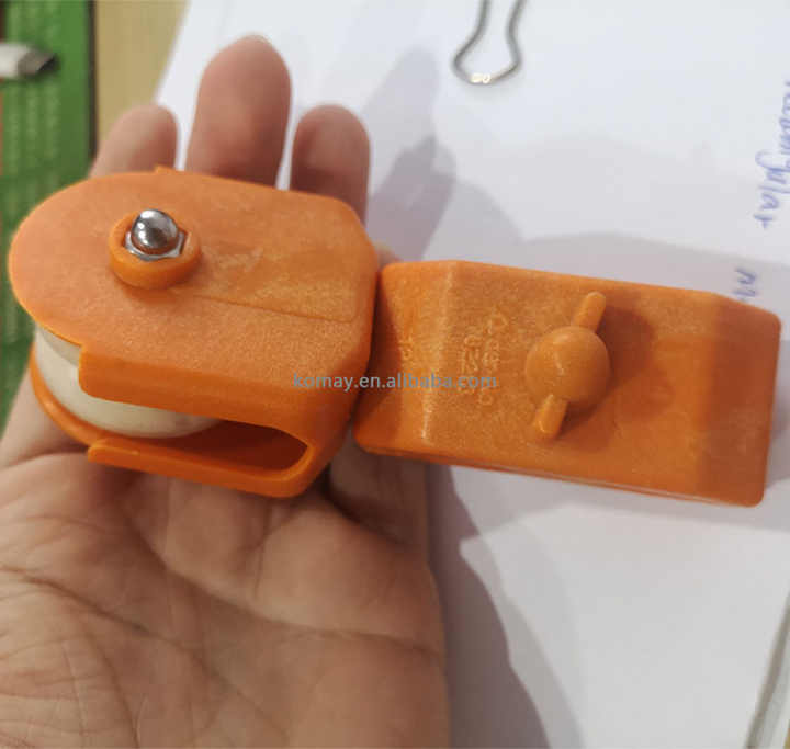 KOMAY Plastic Cable Trolley Wire Rope Single Wheel Trolley Festoon ...
