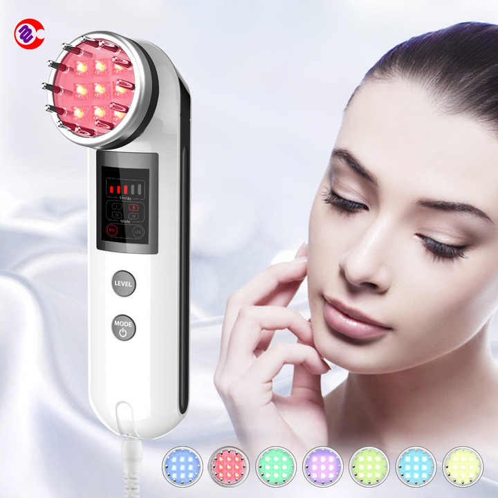 Face Skin Tight Cold Hot LED Light Therapy Machine Portable Face Care ...