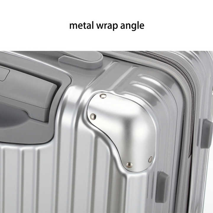 Classic Modern Aluminum Suitcase - Ideal for Business Travel