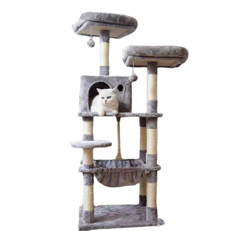 Manufacturer Wholesale Sisal Short Plush Condo Cat Tower Integrated ...