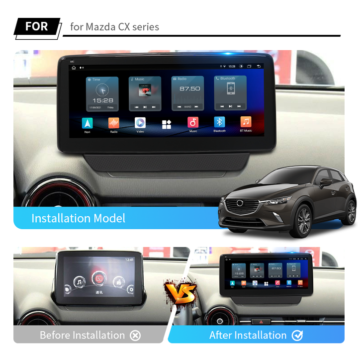 KLYDE Factory Supply Android Car Radio Stereo for Mazda CX Series