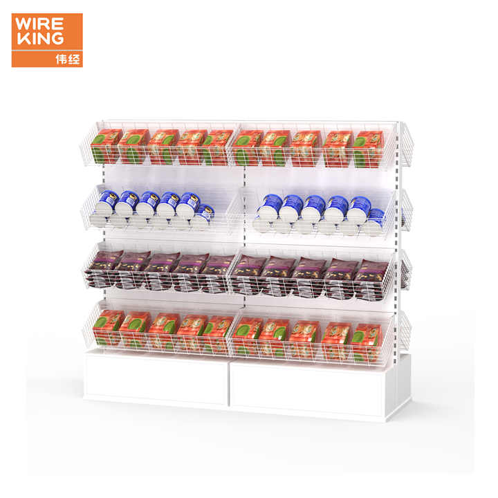 Customized Convenience Store Supermarket snack shop Display Stand ...