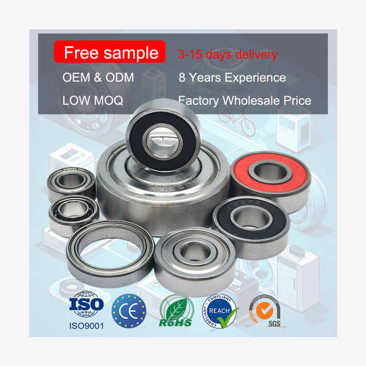 6801-2RS 6801RS 6801 2RS RS RZ 2RZ Black Rubber Sealed Chrome Steel ...