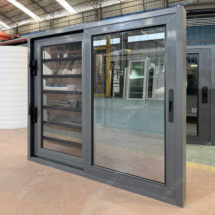 2025 Aluminium Sliding Louver with Double Rails Casement Fixed and ...