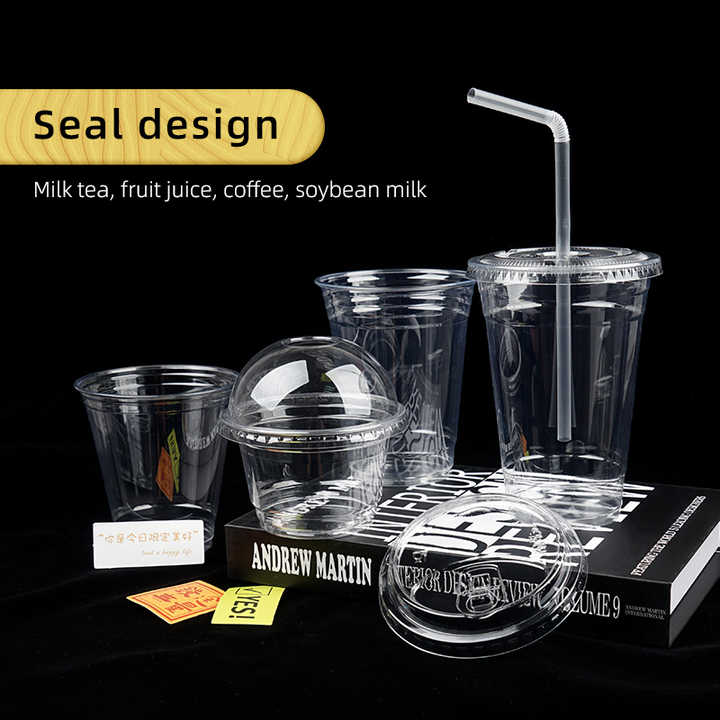 Disposable Reusable Transparent Clear Custom Printed Logo Plastic PET ...