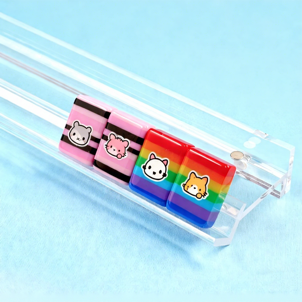 Luxury Resin American Mahjong Set Stylish Stripes Design Mah Jongg Game ...