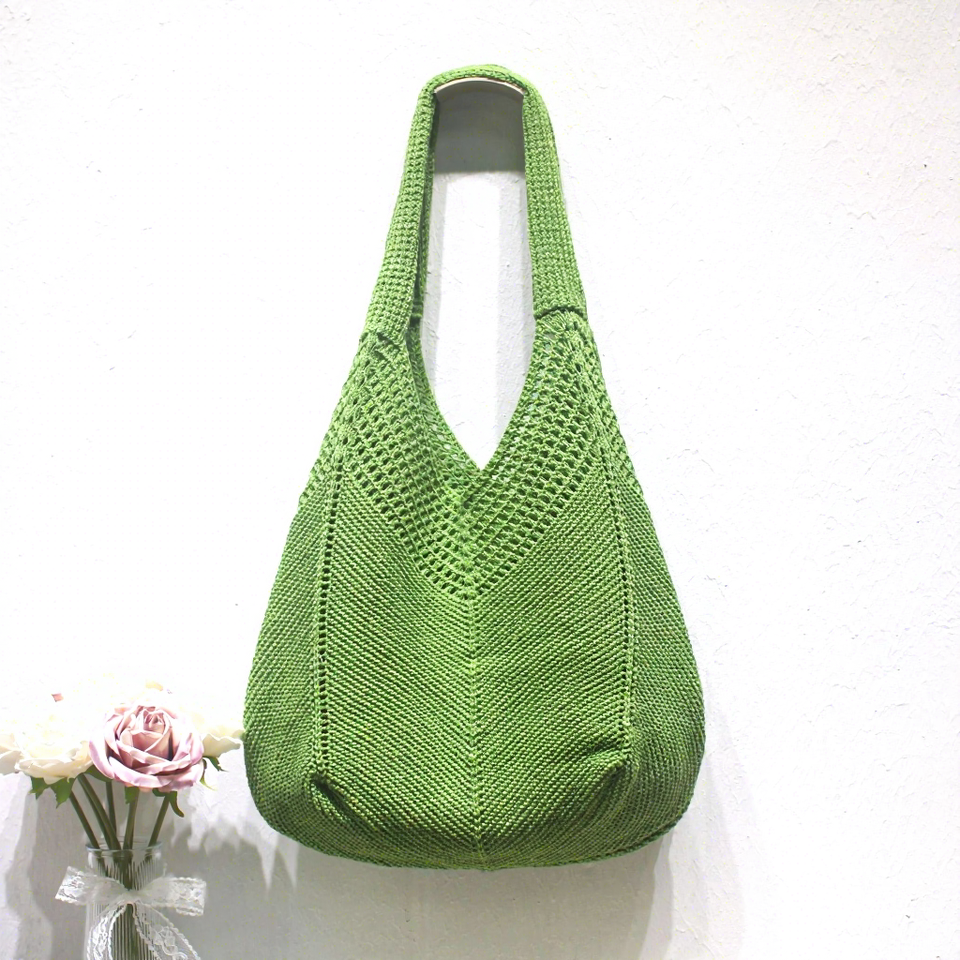 Thailand Hollow Knitted Letter Color Matching Elephant Tote Bag High ...