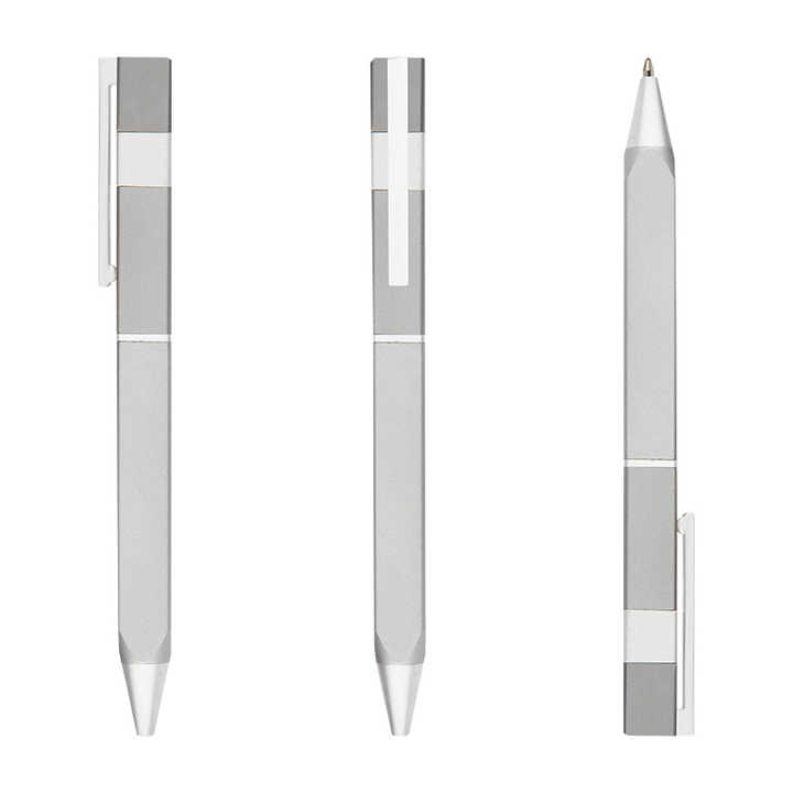 High Quality Deluxe Aluminum Oxide Ballpoint Pen Square Office Yellow ...