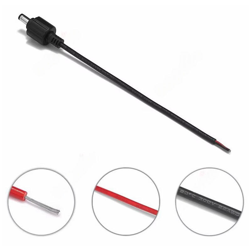 Waterproof DC Pigtail Cable 5.5mm 2.1mm Jack Male Female Power Adapter ...