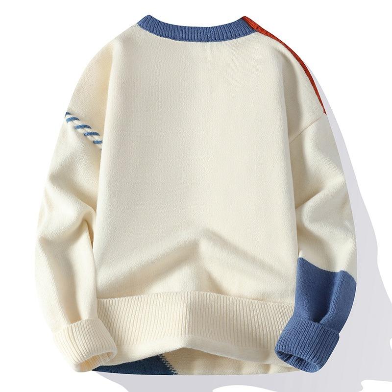 Custom LOGO Men Pattern Sweater Pullover Knitwear Casual Streetwear ...