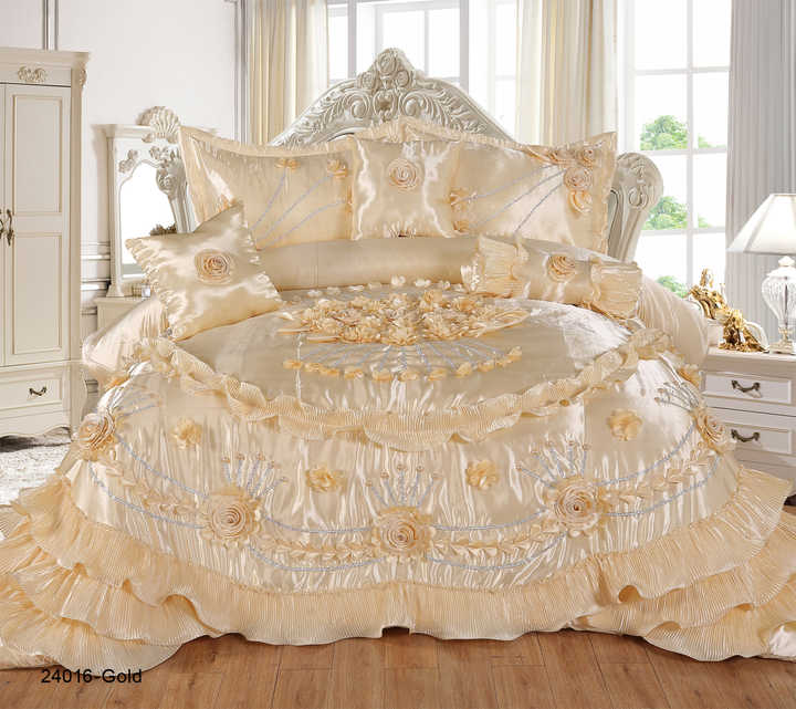 Luxury 6PC Flora Modern Bridal Bedding Set for New Home Wedding & Hotel ...