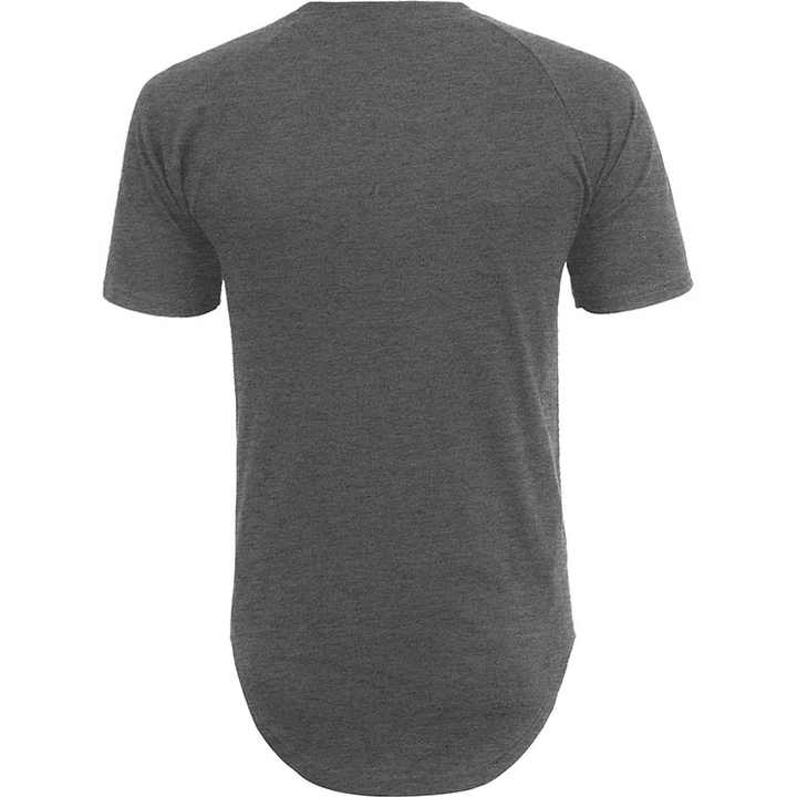 Mens Customizable Round Longline T Shirt Custom Men Rounded Hem Blank T ...