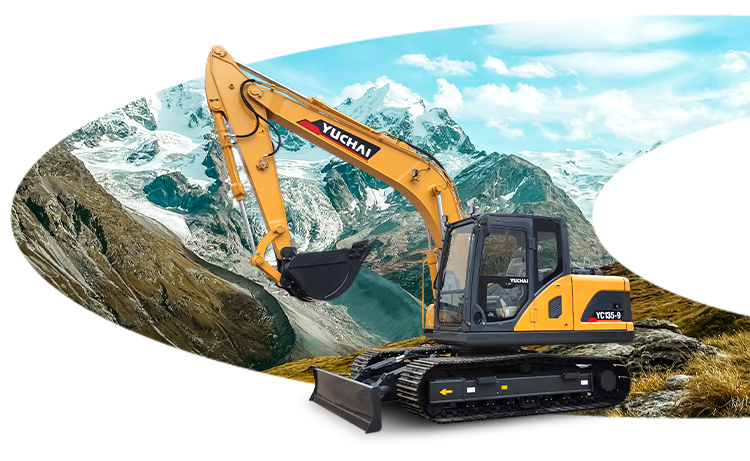 YUCHAI YC135-9 Backhoe Hydraulic Excavator With Japan Engine Products ...