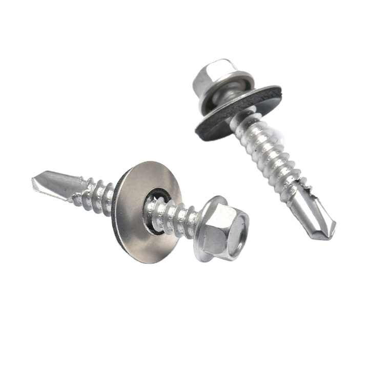 SS304 410 Modified Truss Wafer Phillips Hex Head Tek Roofing Self-Drilling Screws for Sheet ...