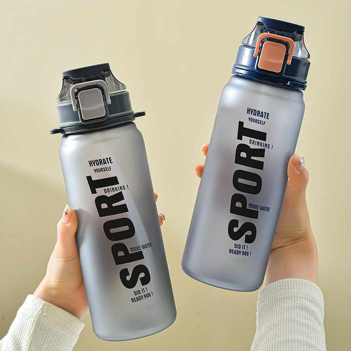 Custom Plastic Gym Sports 1L 32oz BPA Free Tritan Motivational Fitness ...