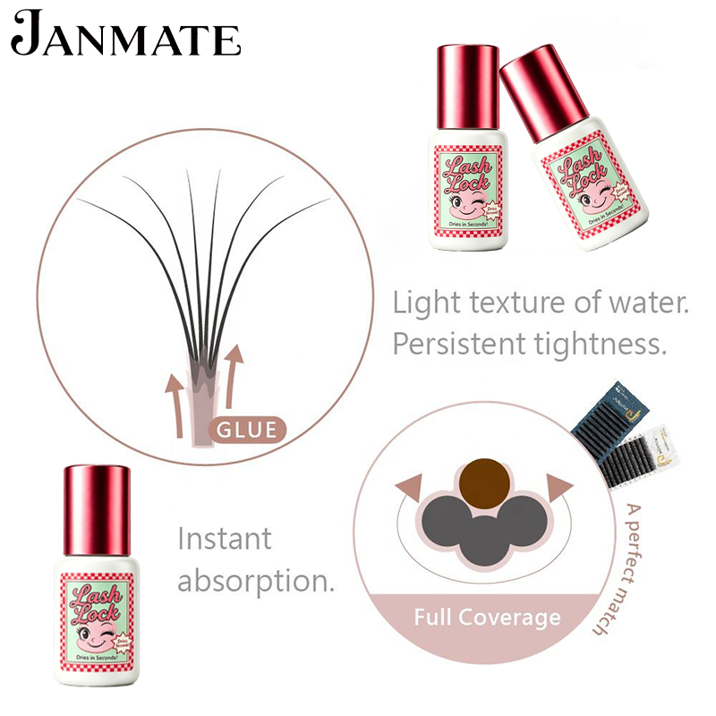 Lash Extension Glue Sensitive Professional No Burn Waterproof Oil Proof ...